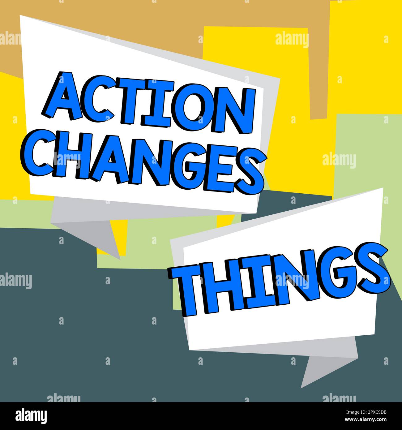 Inspiration showing sign Action Changes Things, Word Written on doing ...