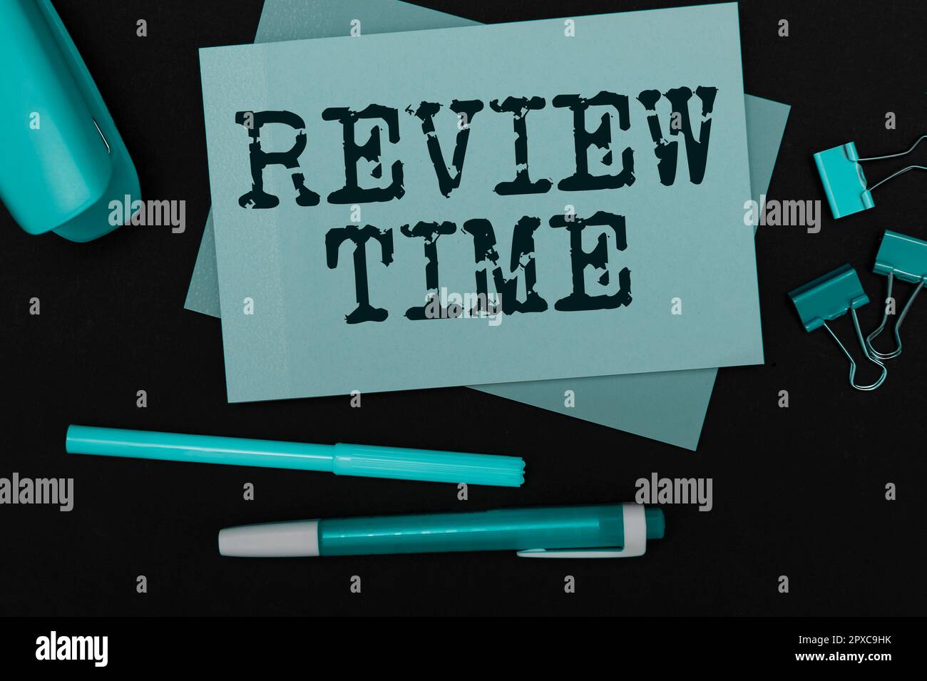 Text sign showing Review Time, Business overview situation or system ...