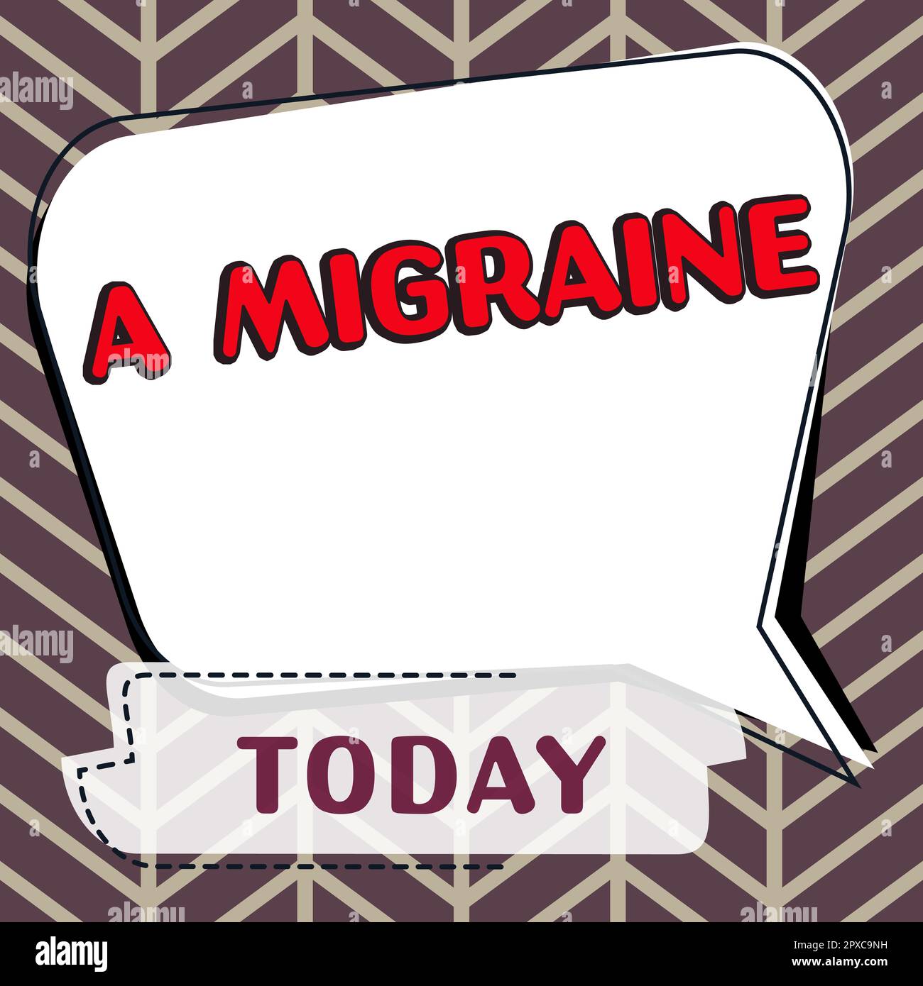 Writing displaying text A Migraine, Word for recurrent throbbing ...
