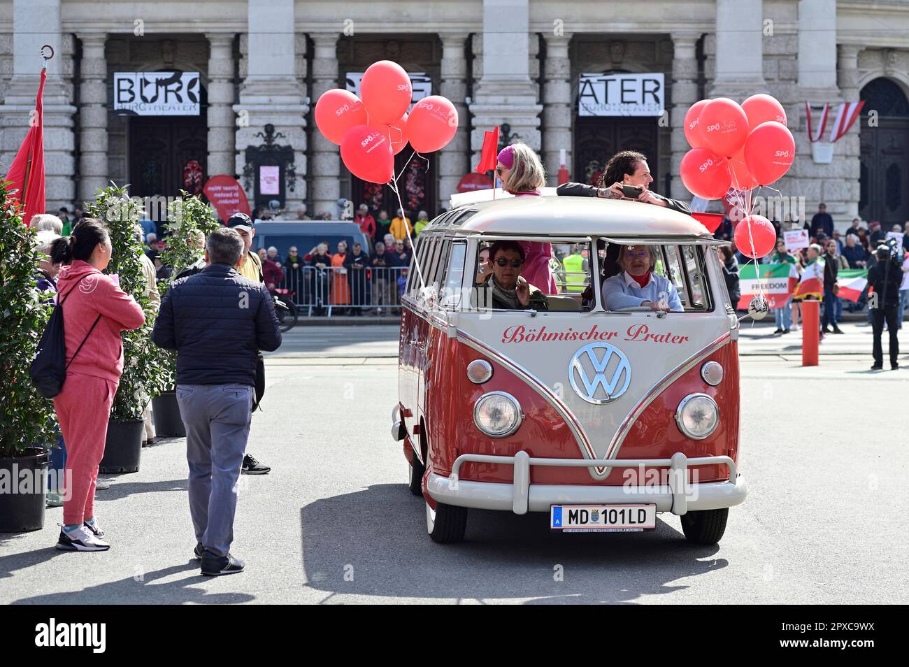 Vienna, Austria. May 1st, 2023. Final rally of the SPÖ celebrations for ...