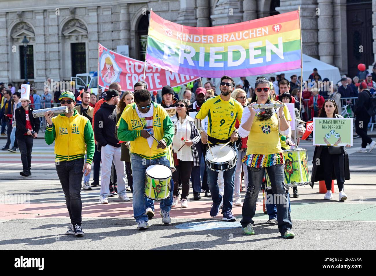 Vienna, Austria. May 1st, 2023. Final rally of the SPÖ celebrations for ...
