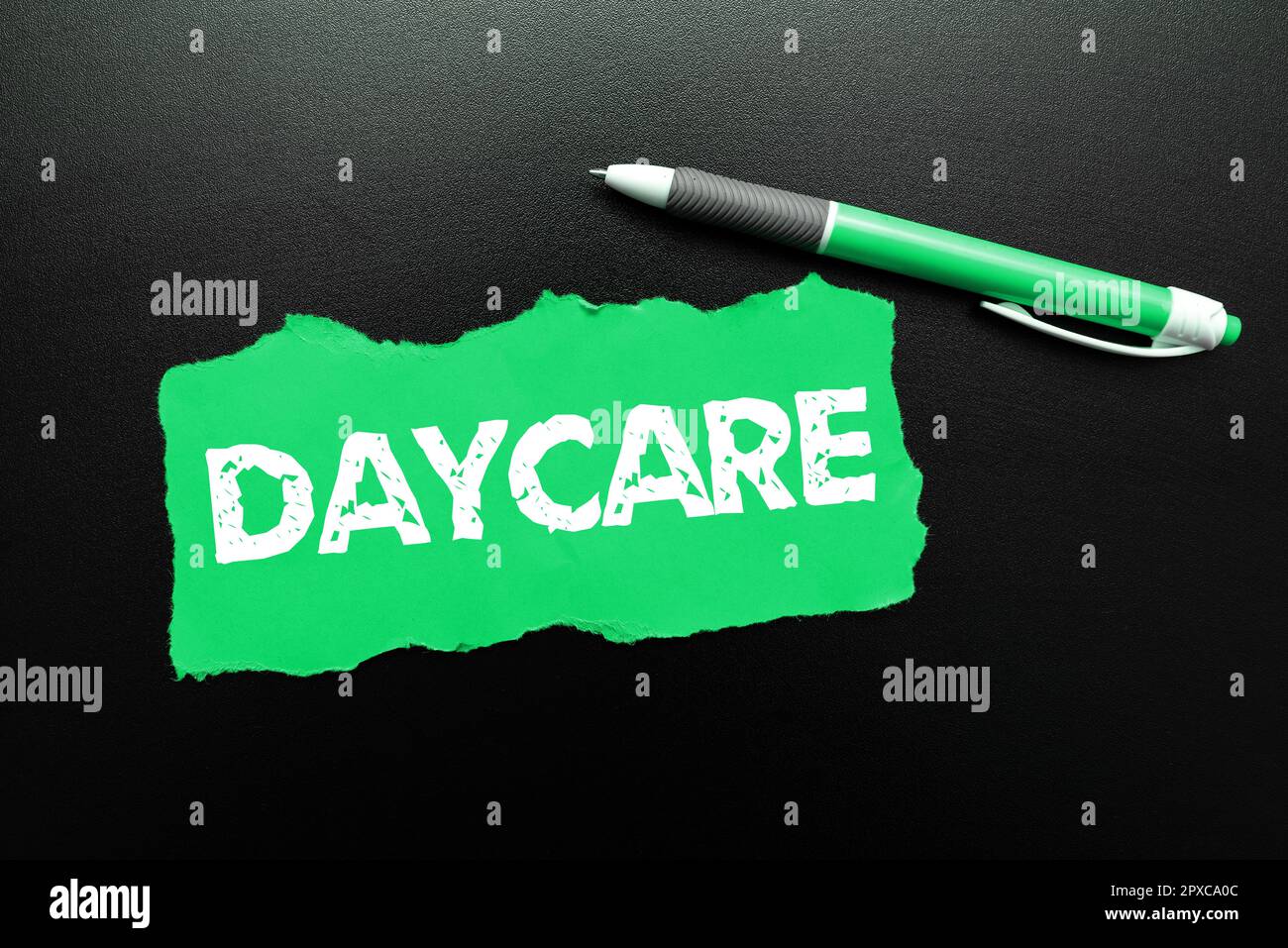 Inspiration showing sign Daycare, Business showcase offering care to preschool children ...