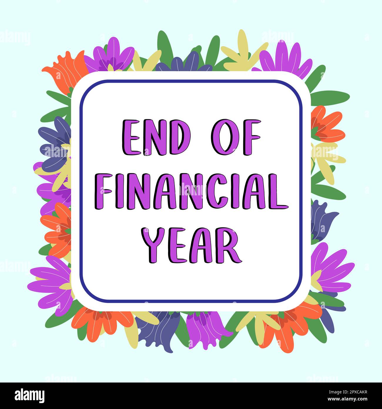Handwriting text End Of Financial Year, Business concept Revise and ...