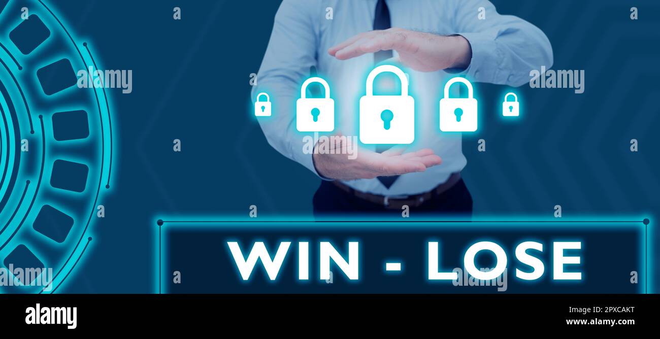 Handwriting text Win Lose, Business overview the conflict-promoting ...