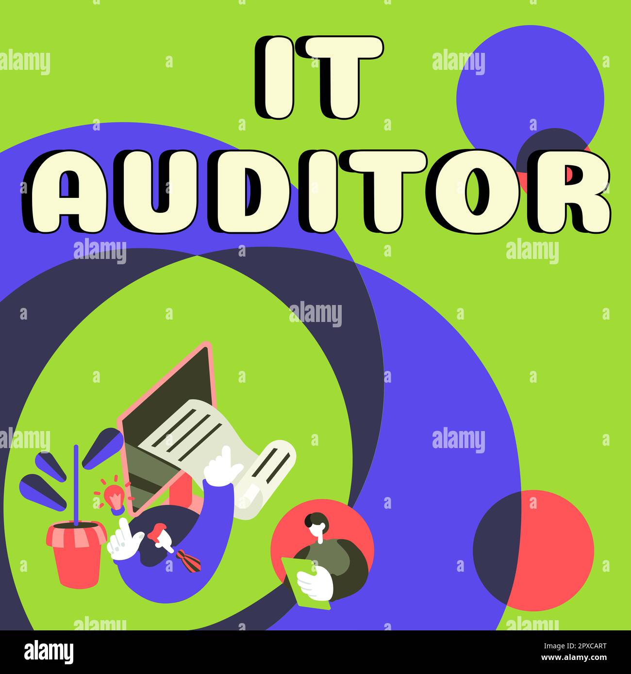 Inspiration showing sign It Auditor, Word Written on person authorized ...