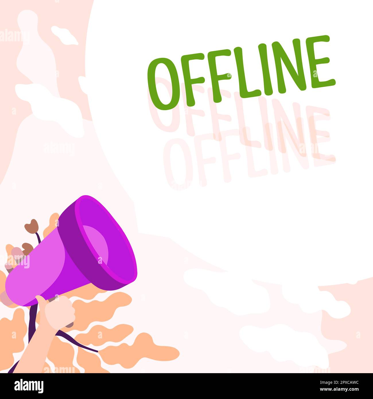 Text caption presenting Offline, Business concept Not having directly ... Text caption presenting Offline, Business concept Not having directly ...