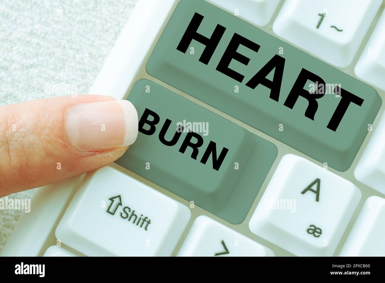 Text showing inspiration Heart Burn, Conceptual photo a burning ...