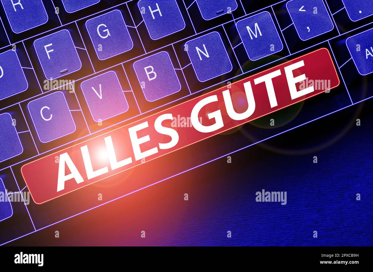 Conceptual display Alles Gute, Business idea german translation all the ...