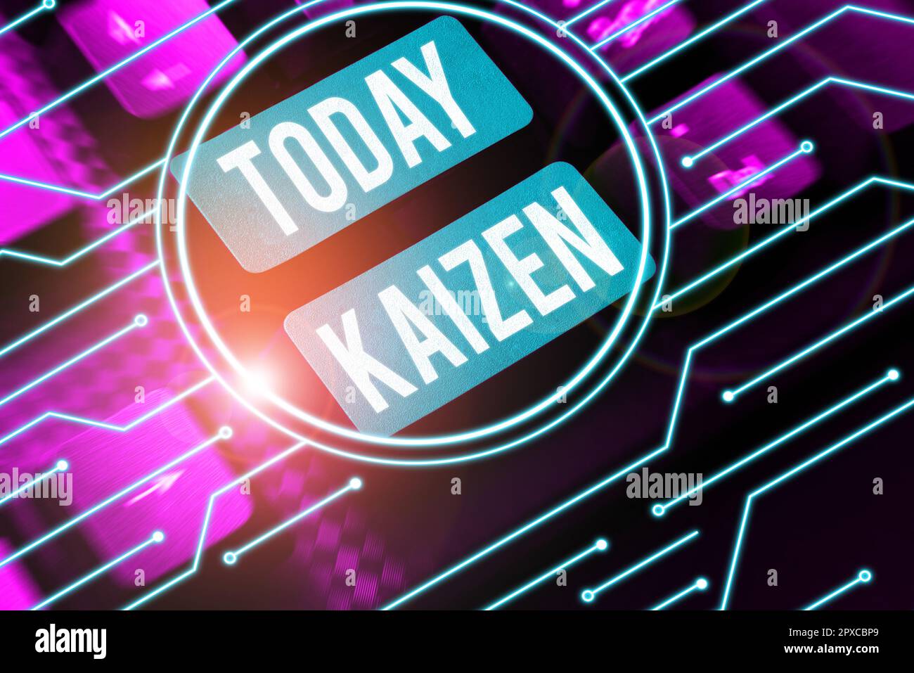 Writing displaying text Kaizen, Conceptual photo a Japanese business ...