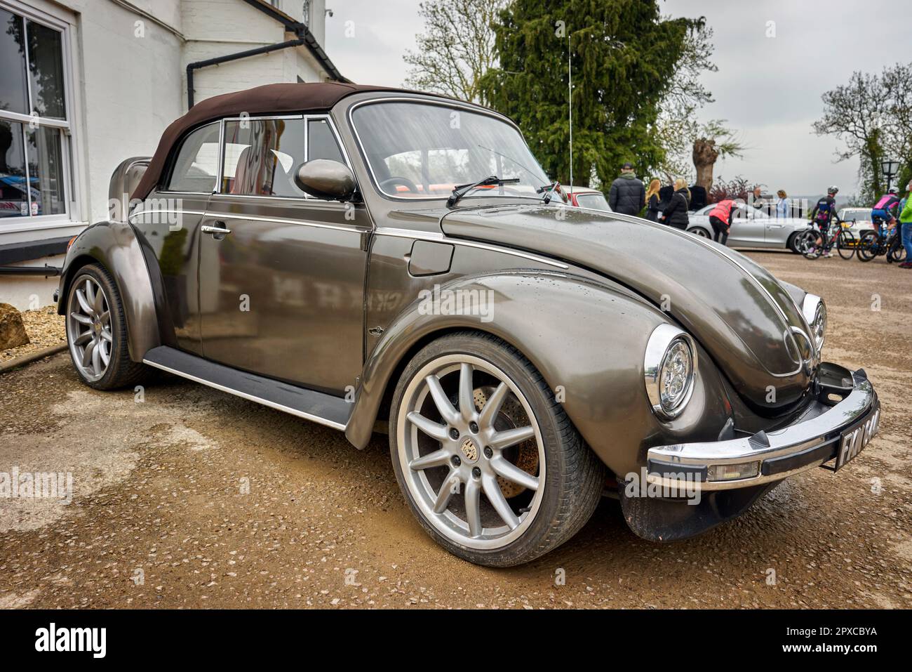 VW Beetle Karmann Cabriolet 1303 cc convertible car Stock Photo - Alamy