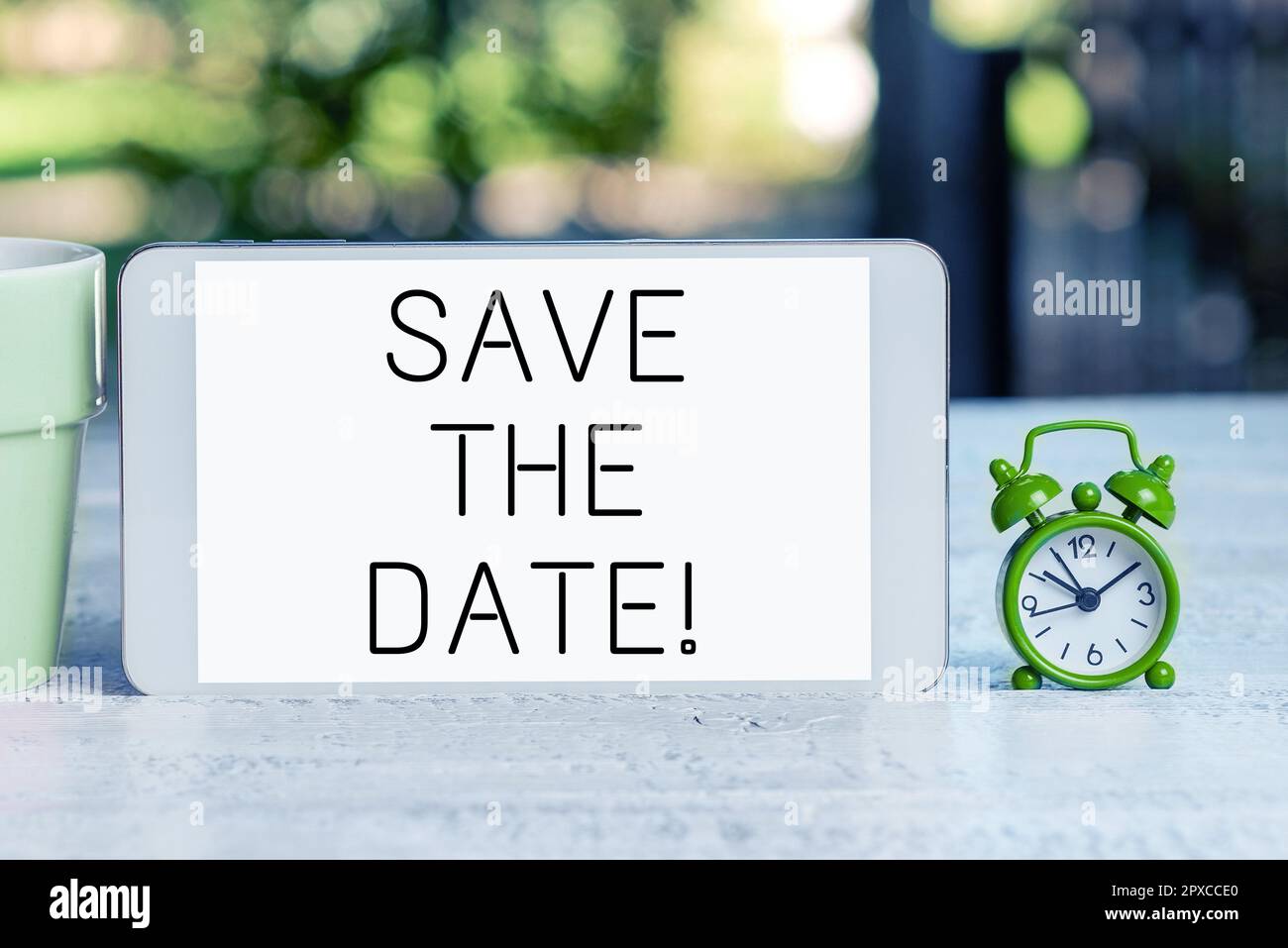 Handwriting text Save The Date, Business concept Remembering the schedule Mark the calendar ...