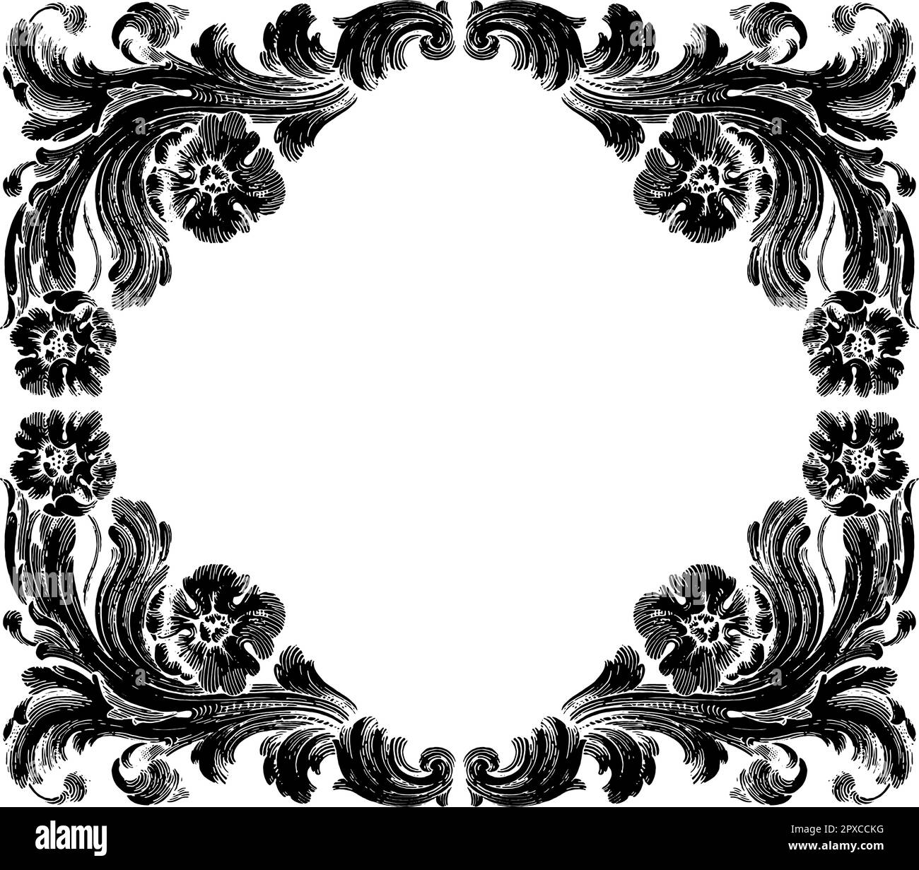 Vector baroque of vintage elements for design. Baroque Scroll as ...