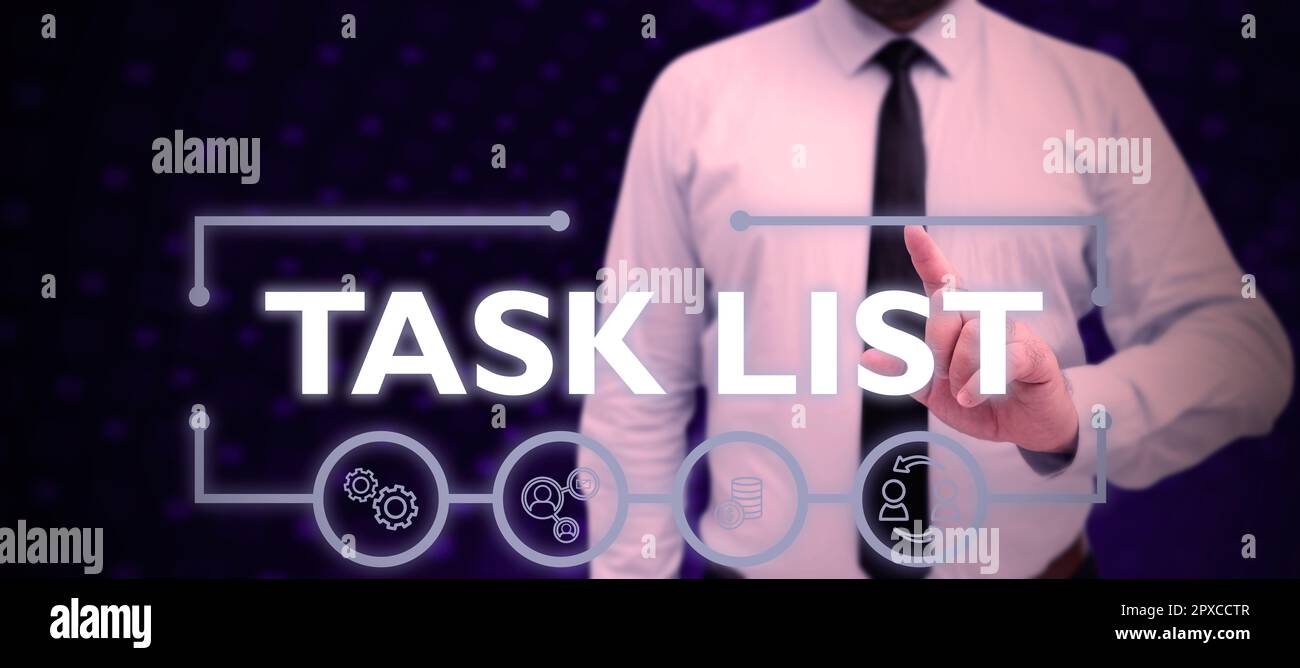Inspiration showing sign Task List, Conceptual photo Planification ...