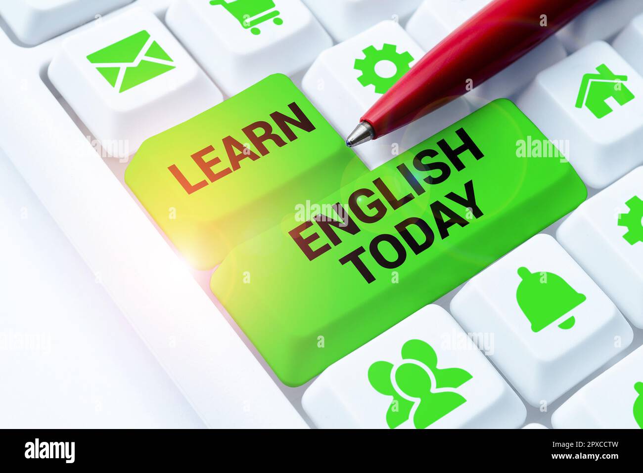 Inspiration showing sign Learn English Today, Conceptual photo gain or ...
