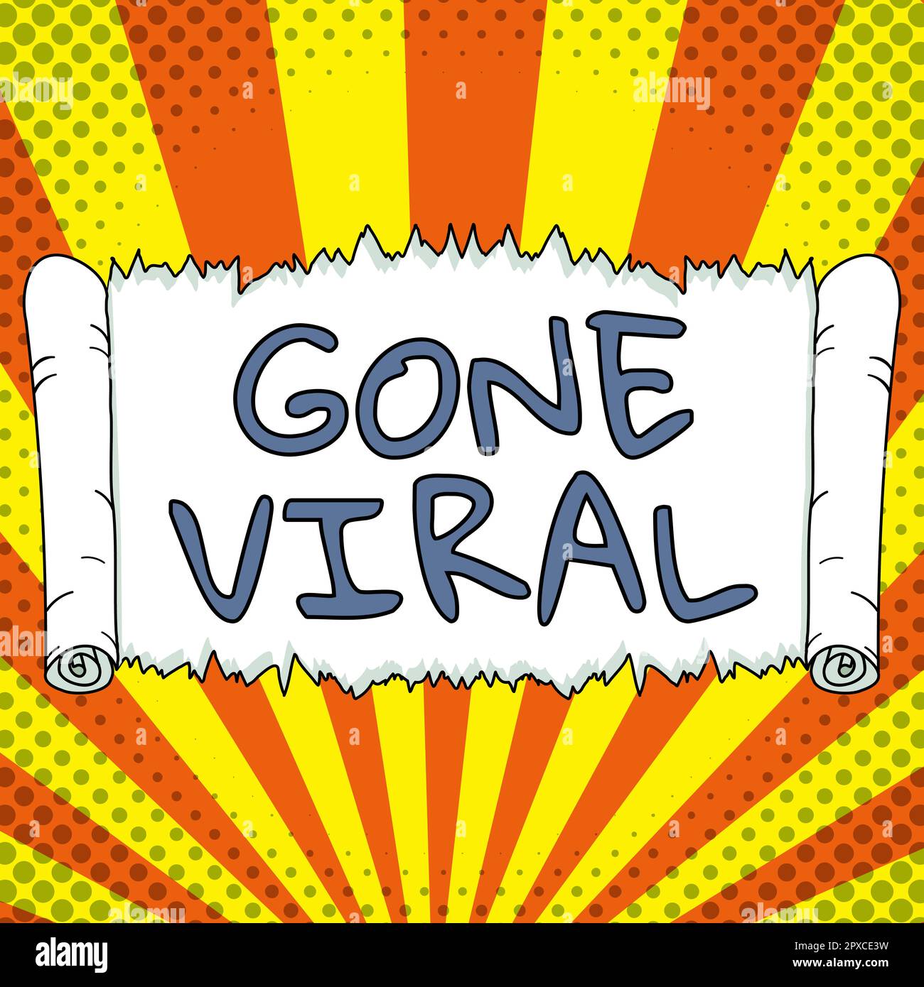 Sign displaying Gone Viral, Concept meaning link that spreads rapidly ...
