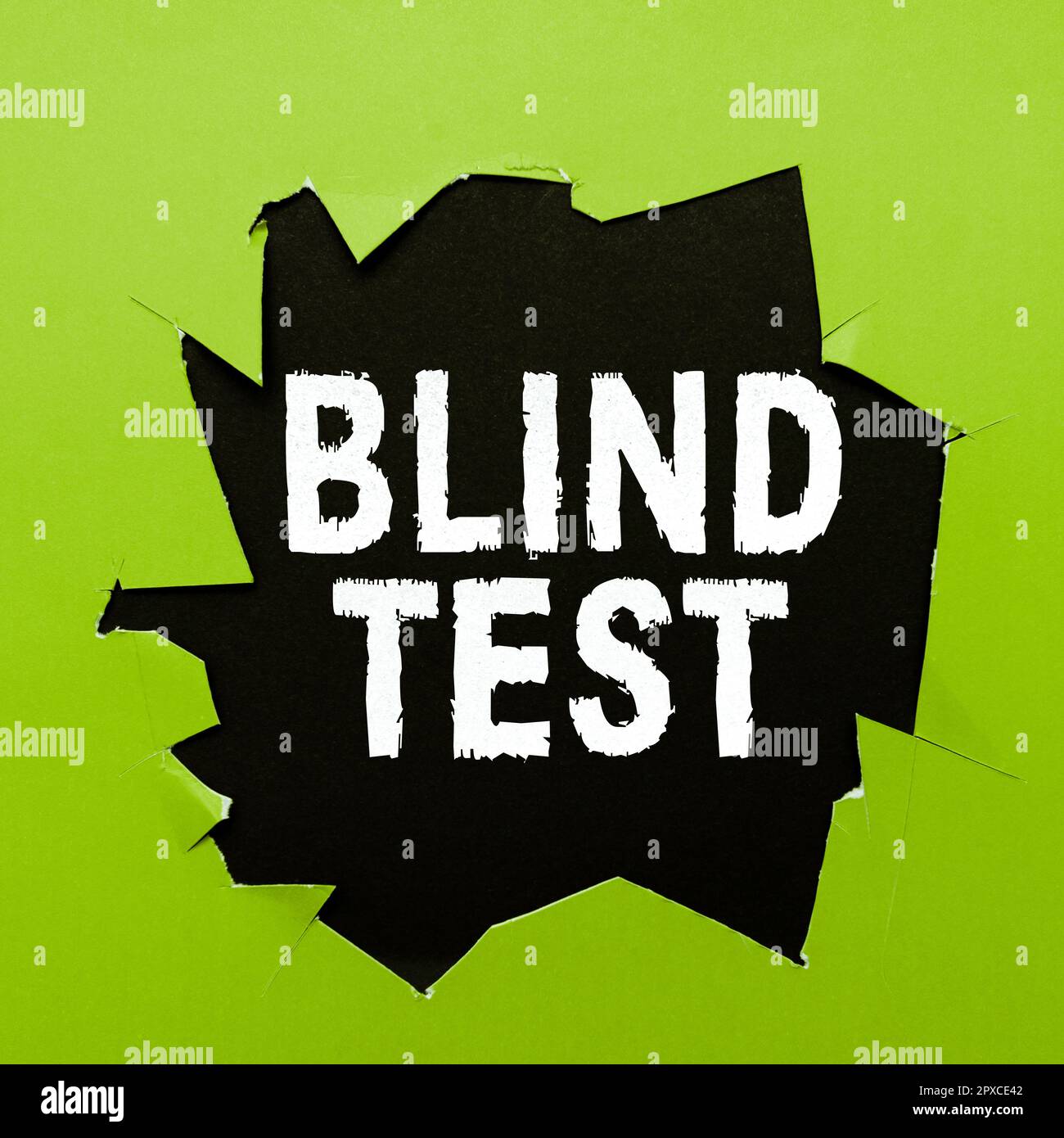 Hand writing sign Blind Test, Business overview Social engagement with ...