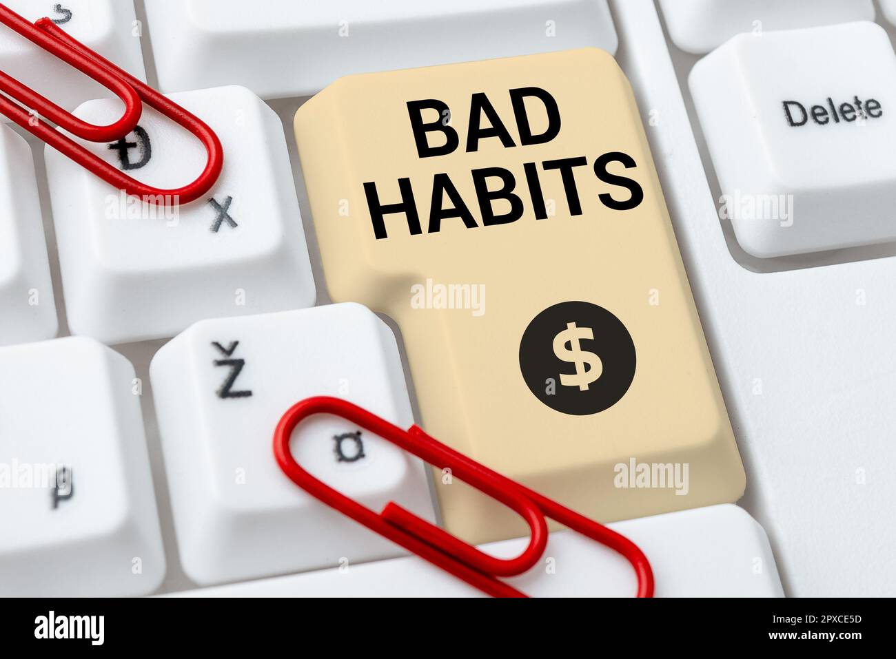 Conceptual display Bad Habits, Conceptual photo the uncontrollable ...