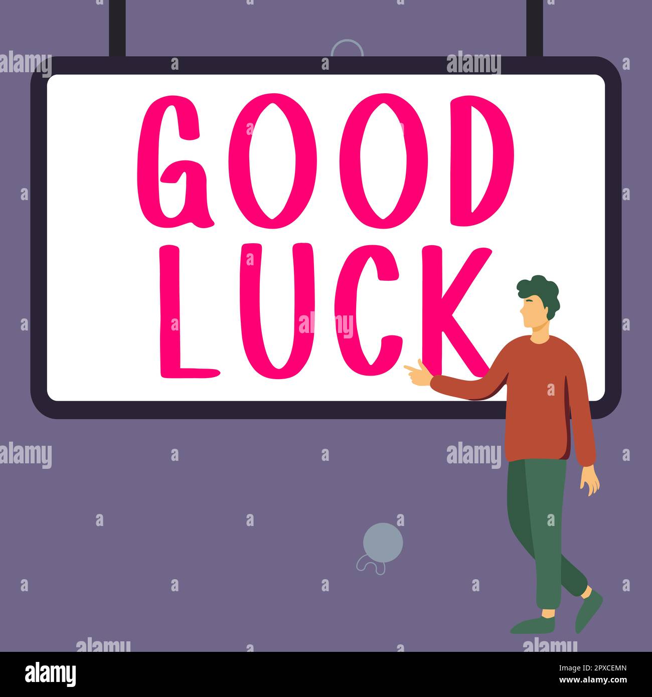 Sign displaying Good Luck, Conceptual photo A positive fortune or a ...