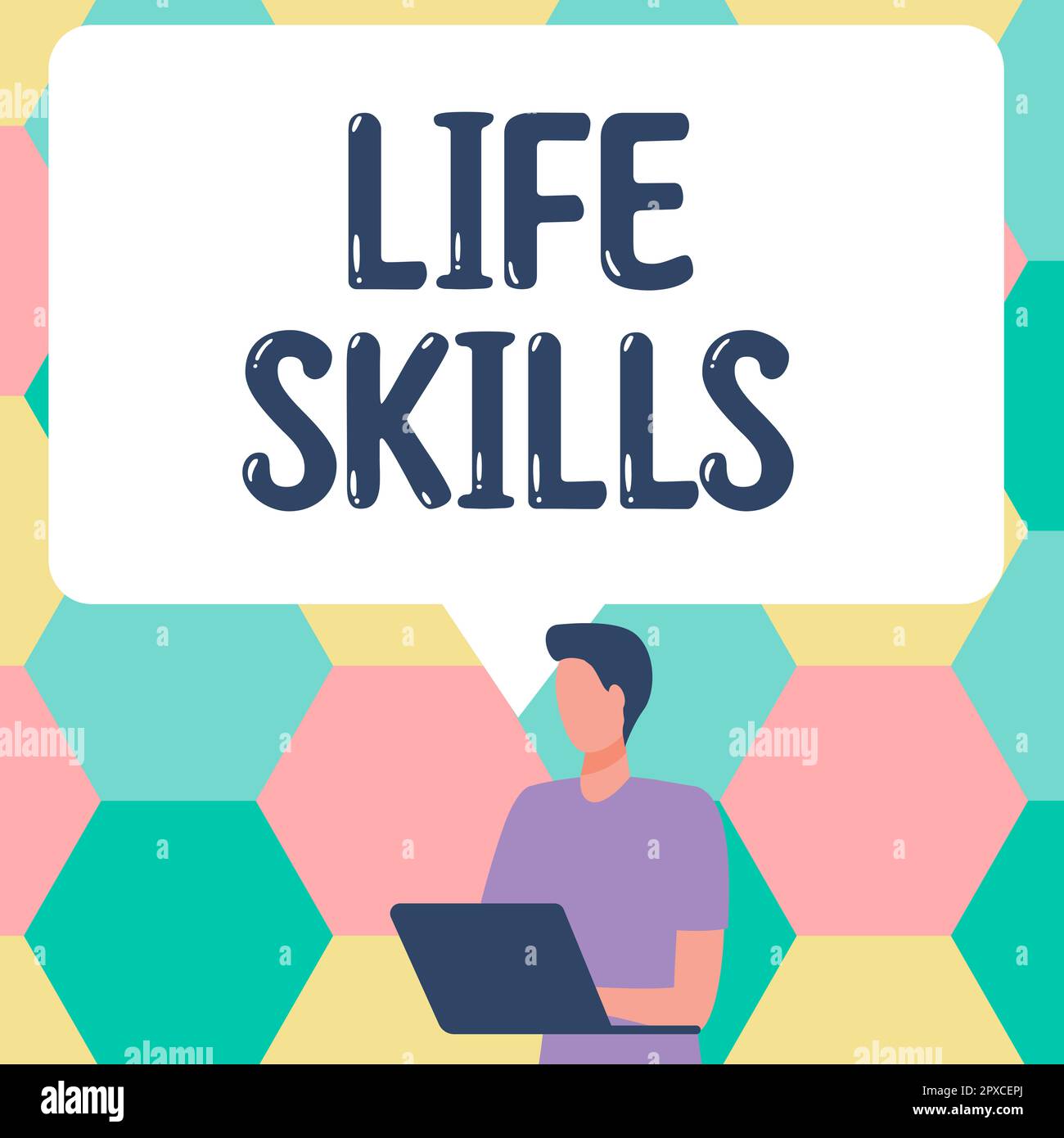 Conceptual caption Life Skills, Business showcase that is necessary or ...