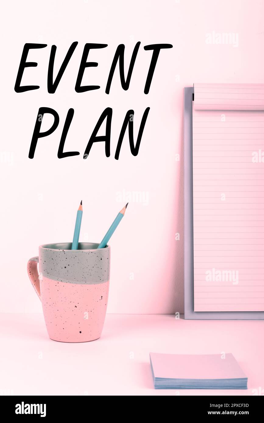 Inspiration showing sign Event Plan, Word Written on Process of ...
