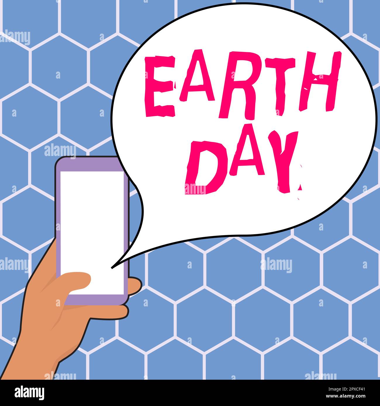 Conceptual caption Earth Day, Word for Worldwide celebration of ecology ...
