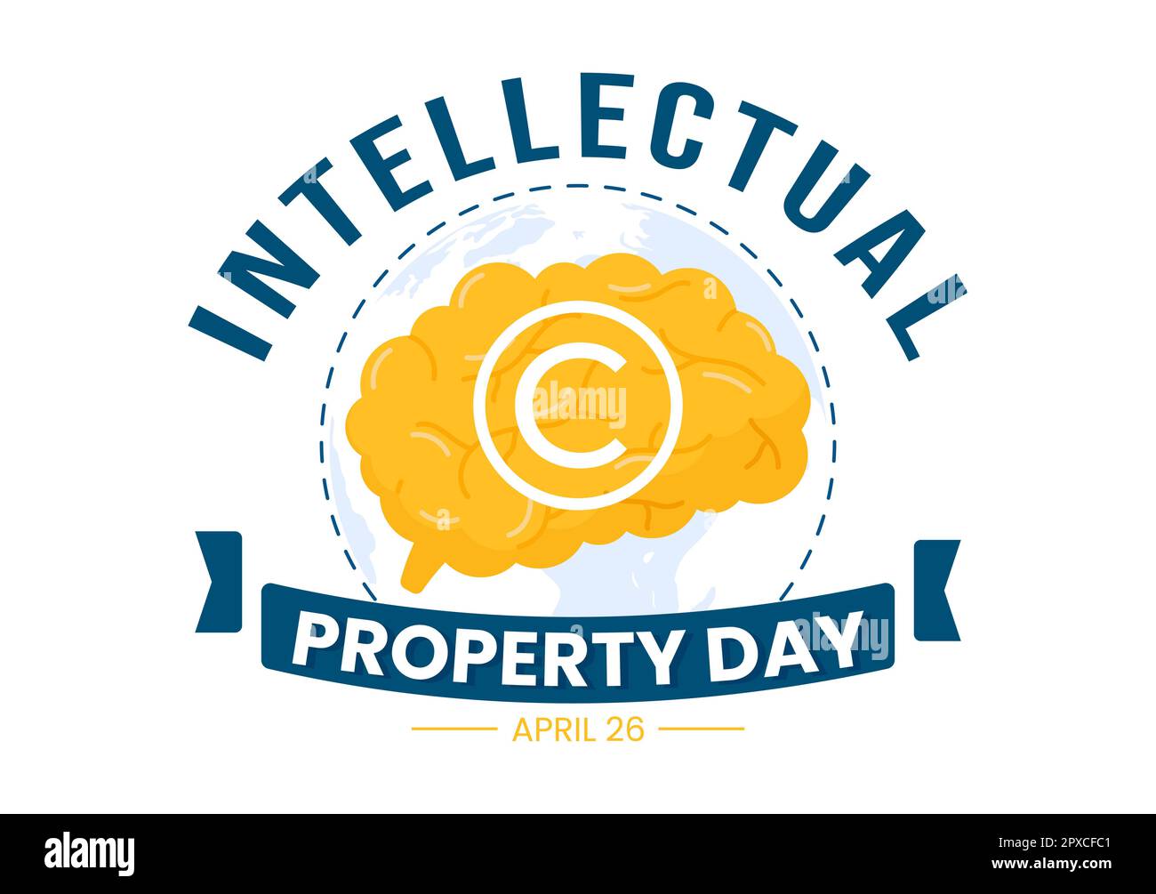 World Intellectual Property Day Illustration with Creativity and Light ...