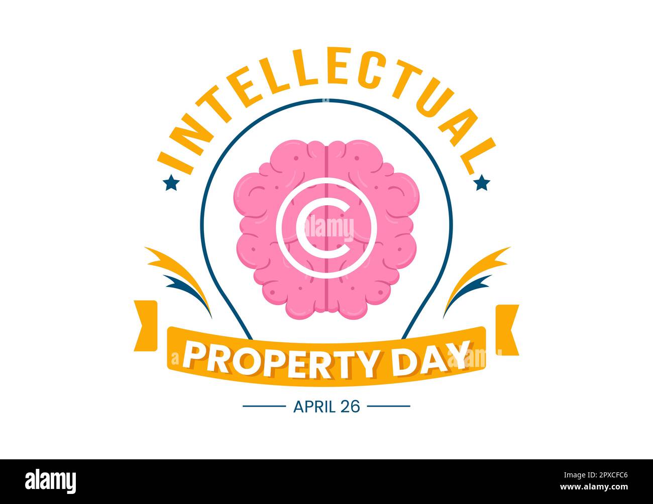 World Intellectual Property Day Illustration with Creativity and Light ...