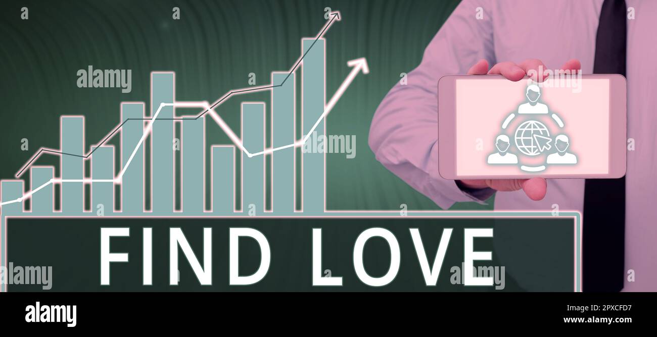 Writing displaying text Find Love, Word for affection for another ...