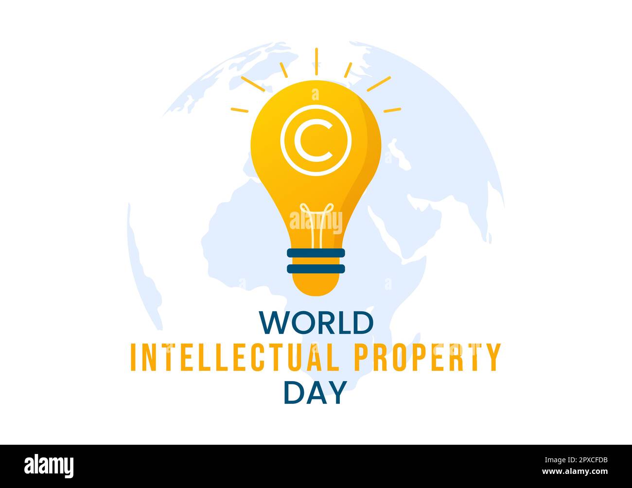 World Intellectual Property Day Illustration with Creativity and Light ...