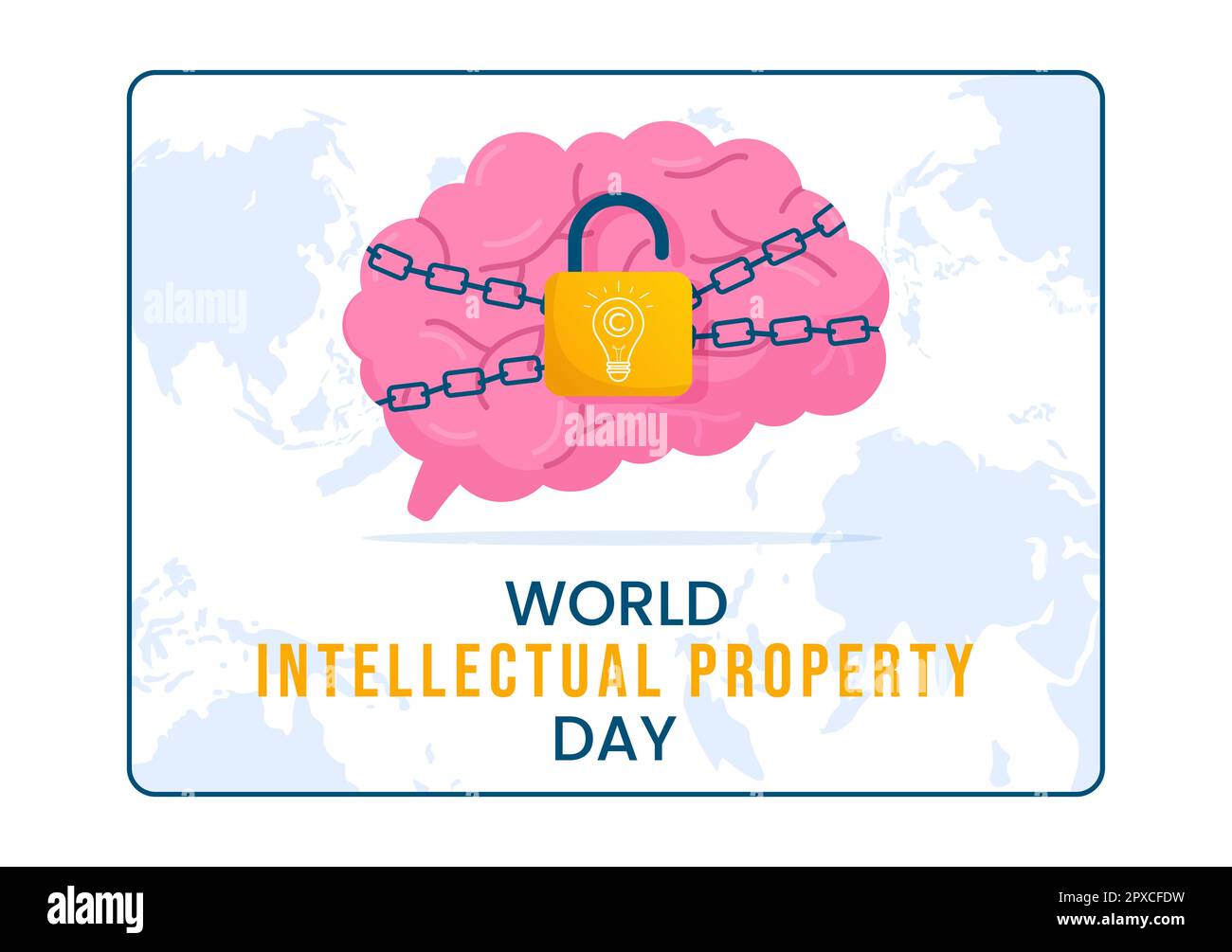 World Intellectual Property Day Illustration with Creativity and Light ...