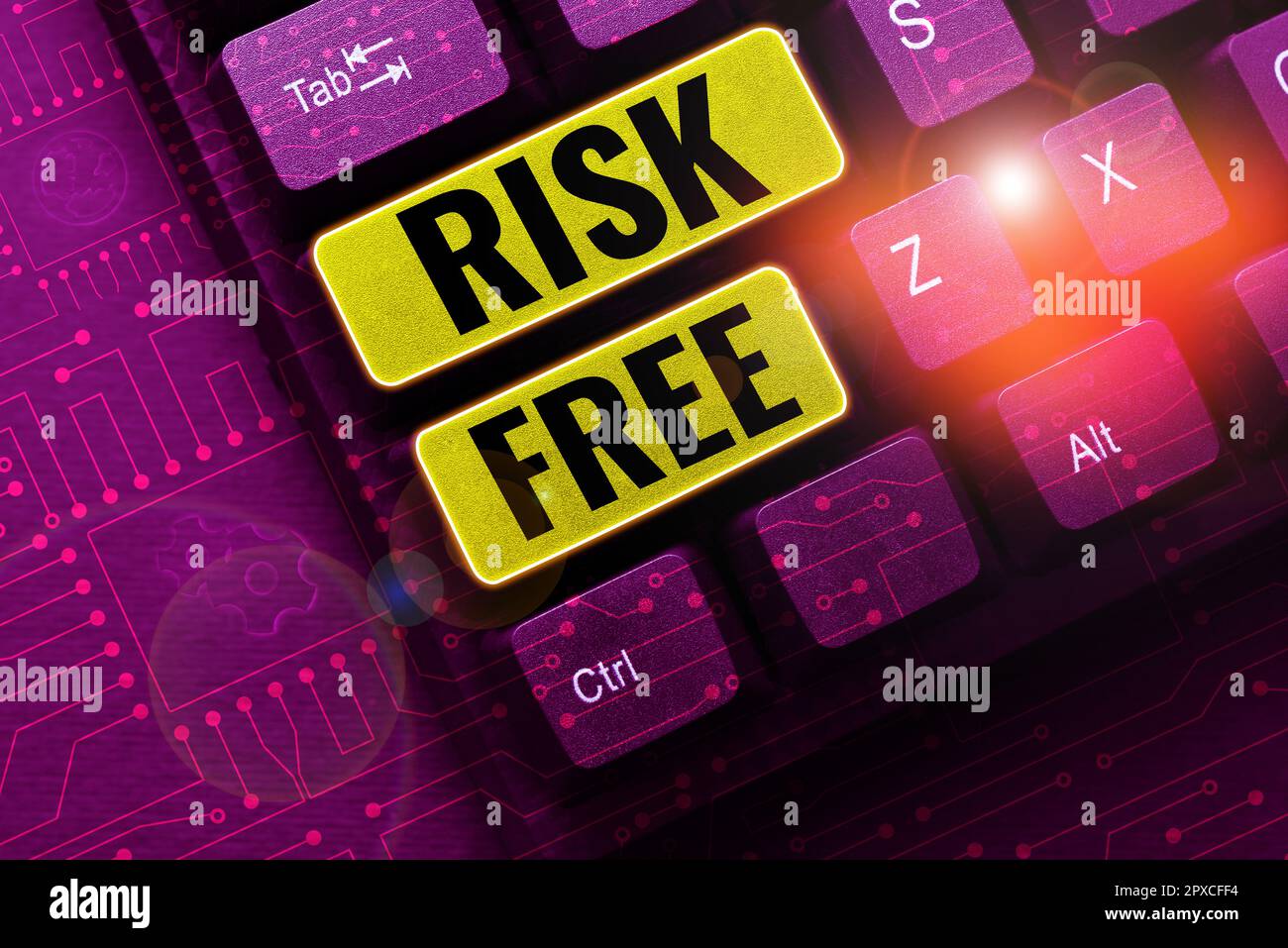 Conceptual caption Risk Free, Business concept used to describe ...