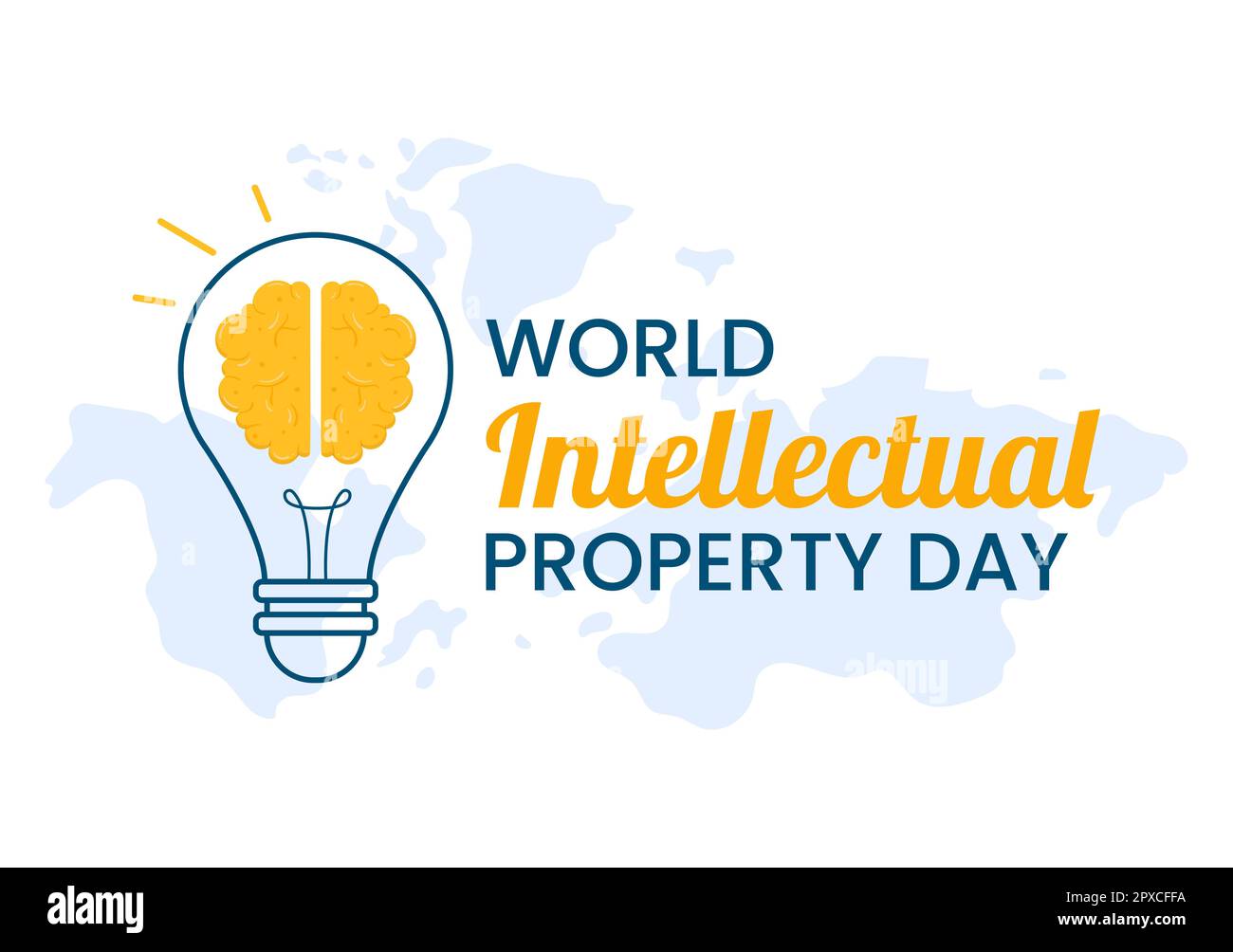 World Intellectual Property Day Illustration with Creativity and Light ...