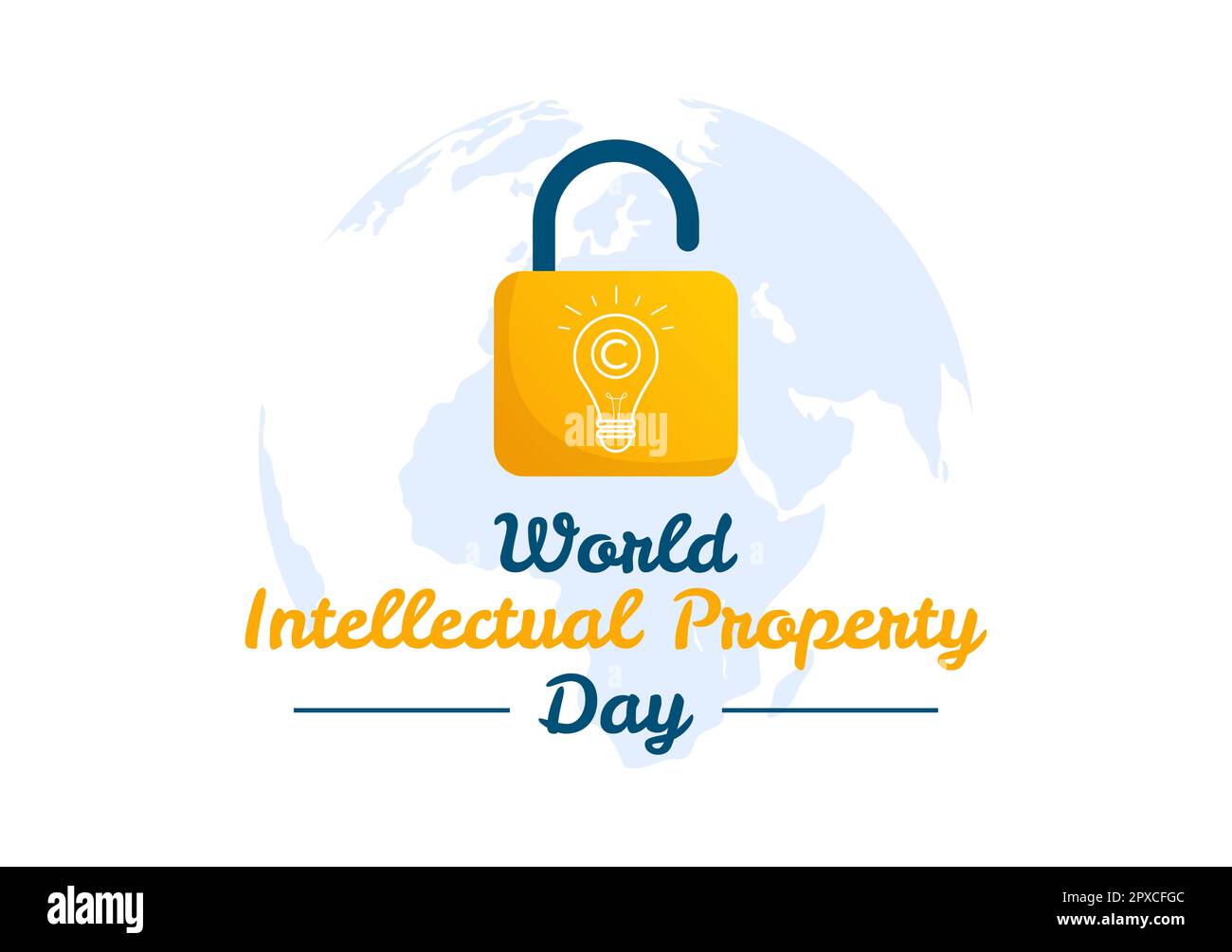 World Intellectual Property Day Illustration with Creativity and Light ...