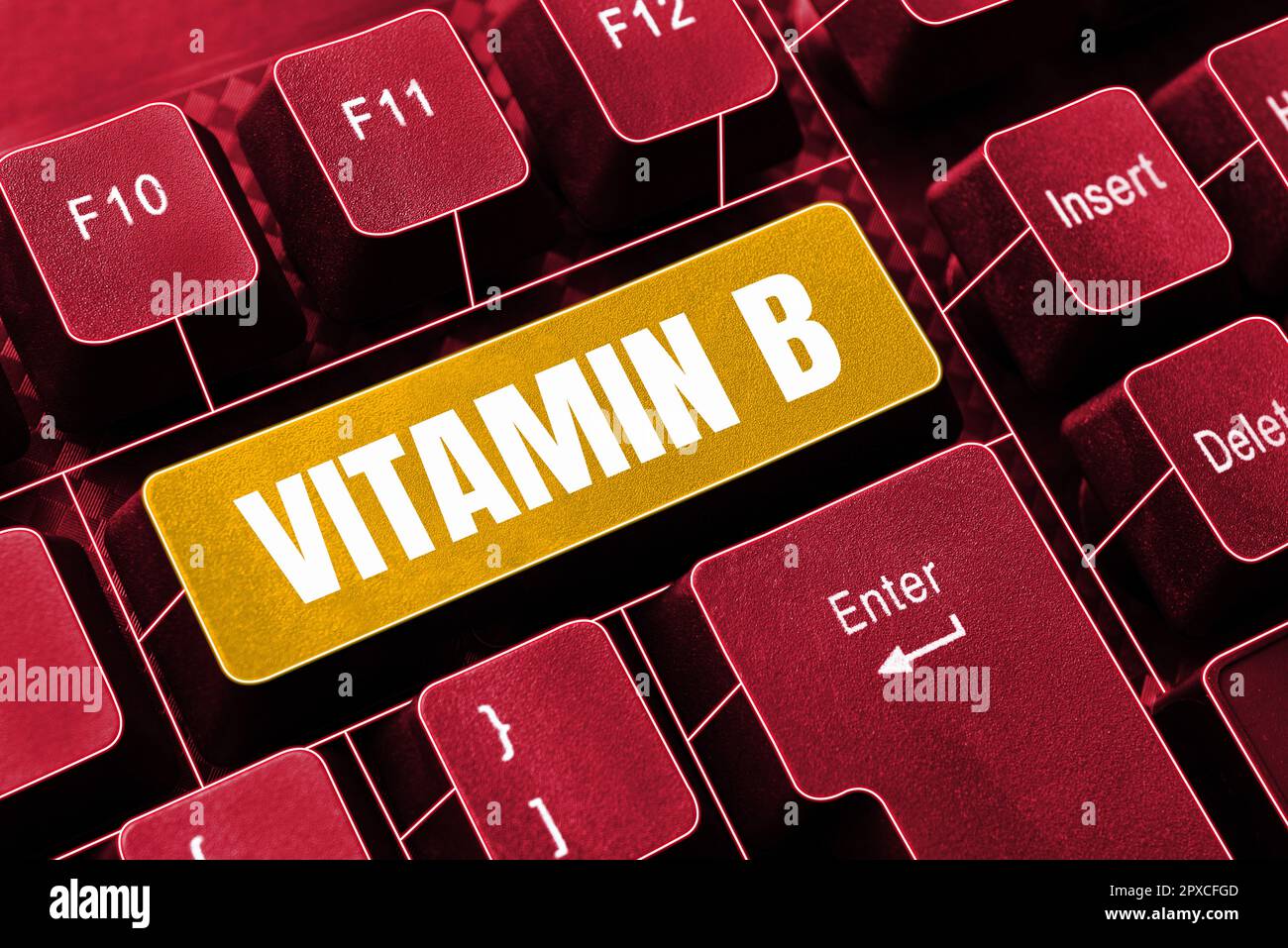 Conceptual display Vitamin B, Word for Nutrient that helps keep the ...