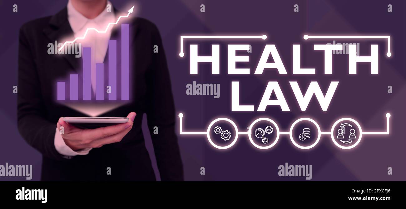 Text showing inspiration Health Law, Business overview law to provide ...