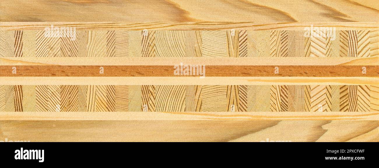 Wooden marquetry, patterns created from the combination of different ...