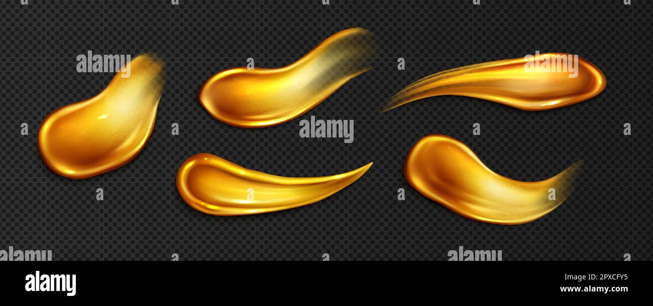 Gold brush paint stroke stain with glitter vector abstract texture ...