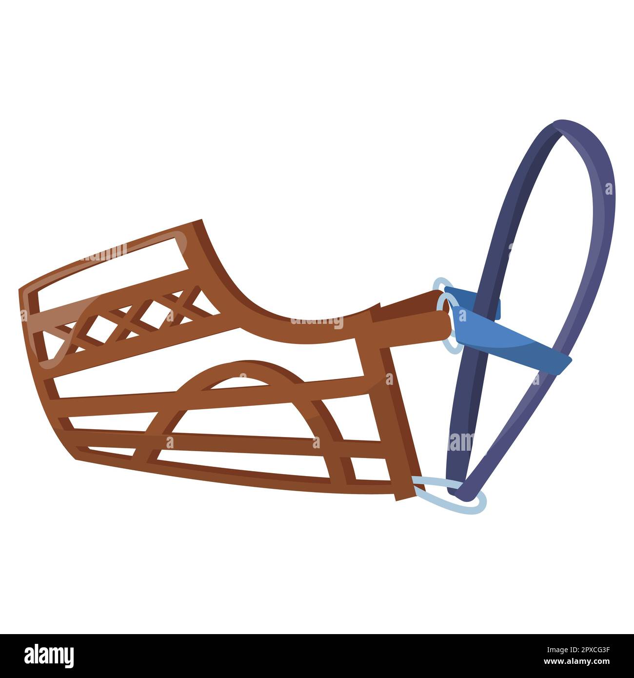 A muzzle for a dog. vector illustration on a white background Stock ...