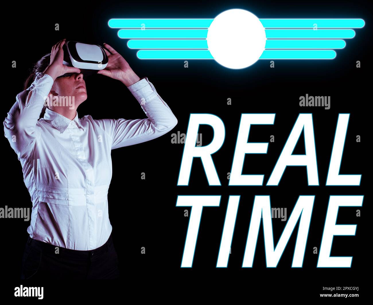 Inspiration showing sign Real Time, Word for the actual time during ...