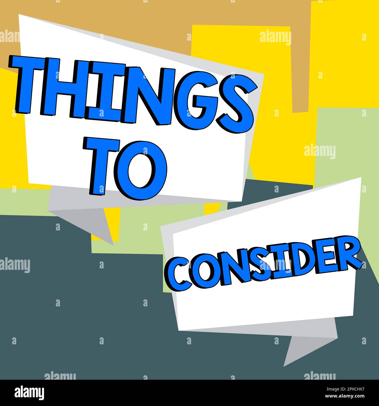 Conceptual caption Things To Consider, Word for list to check or do it ...