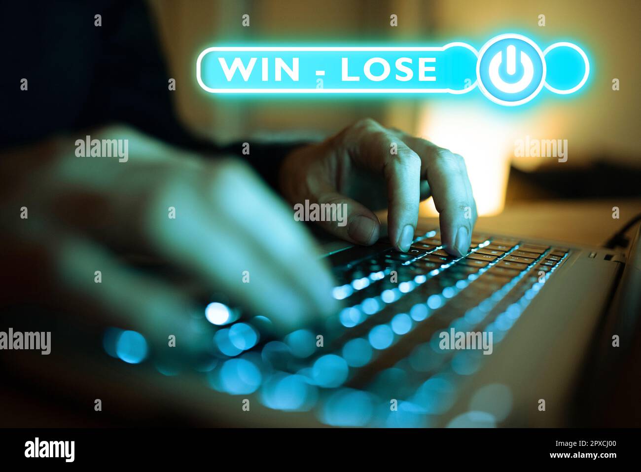 Hand writing sign Win Lose, Word for the conflict-promoting processes ...