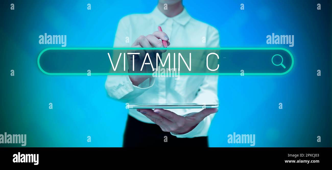 Inspiration showing sign Vitamin C, Business showcase it promotes ...