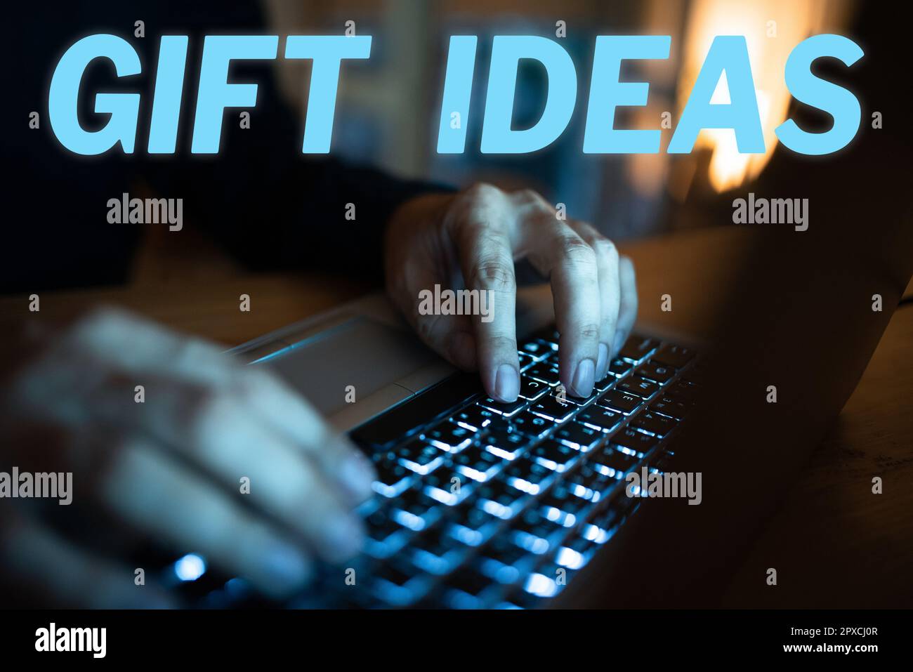 Text sign showing Gift Ideas, Concept meaning a thought or suggestion ...