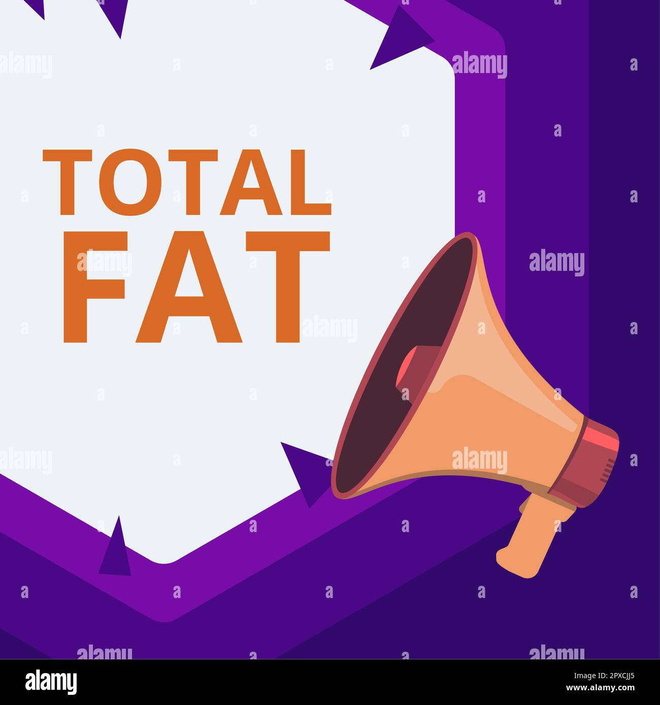 Hand writing sign Total Fat, Conceptual photo combined value of the ...