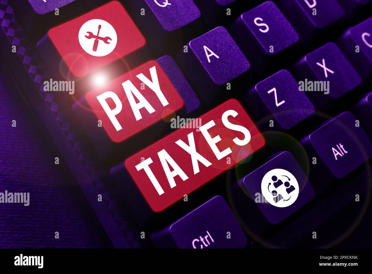 Conceptual Caption Pay Taxes Word Written On Processing Taxation And Accounting To Calculate