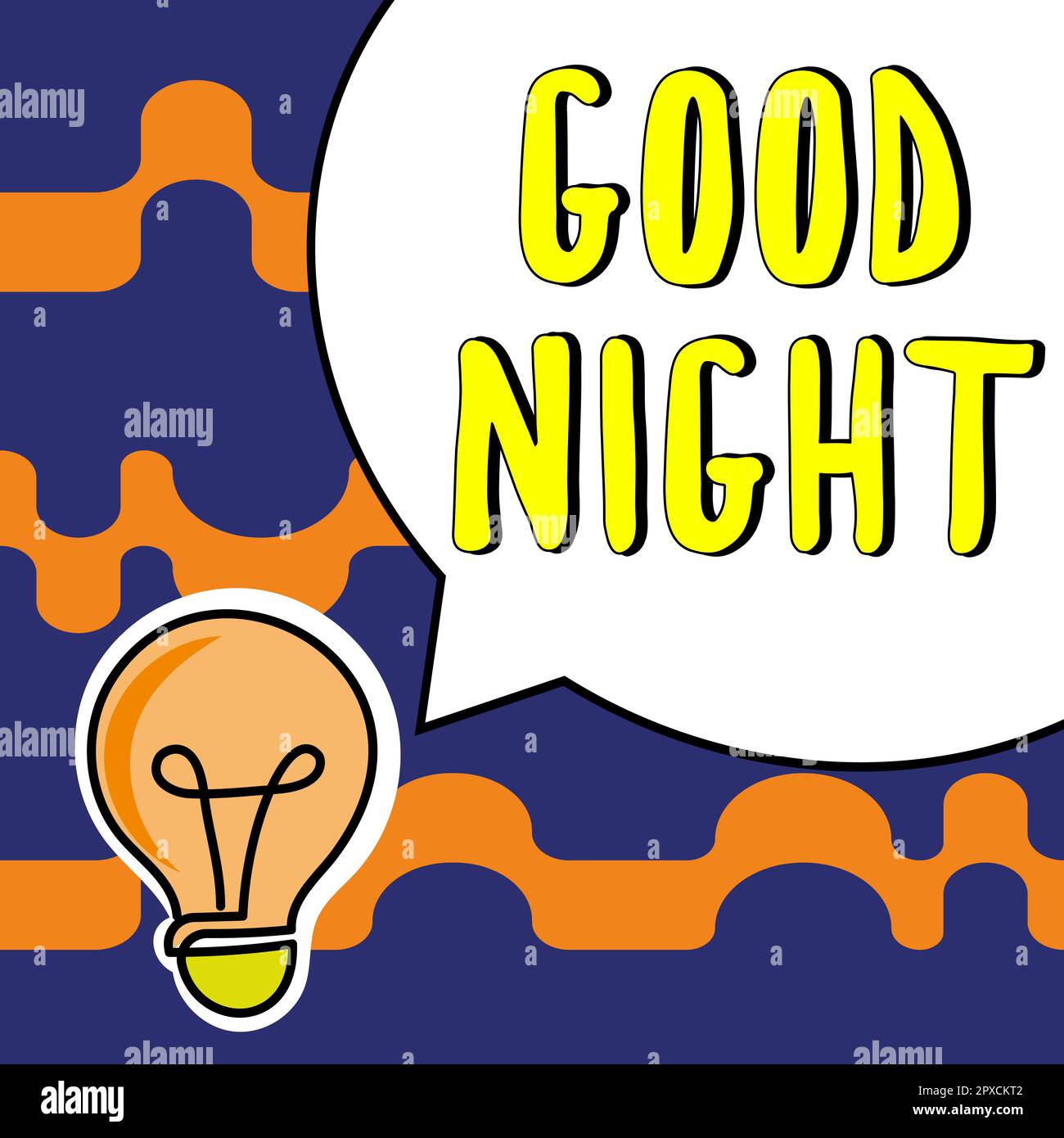 Sign displaying Good Night, Conceptual photo expressing good wishes on ...