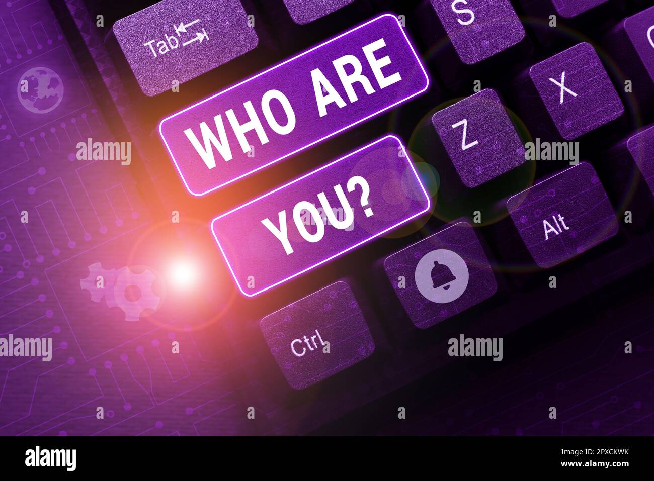 Conceptual display Who Are You, Conceptual photo Identify yourself ...