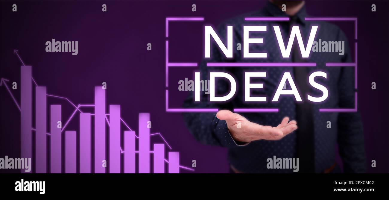 Conceptual display New Ideas, Business approach something original or ...