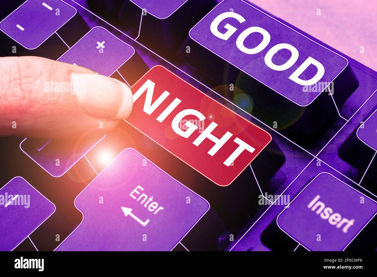 Handwriting text Good Night, Business showcase expressing good wishes ...