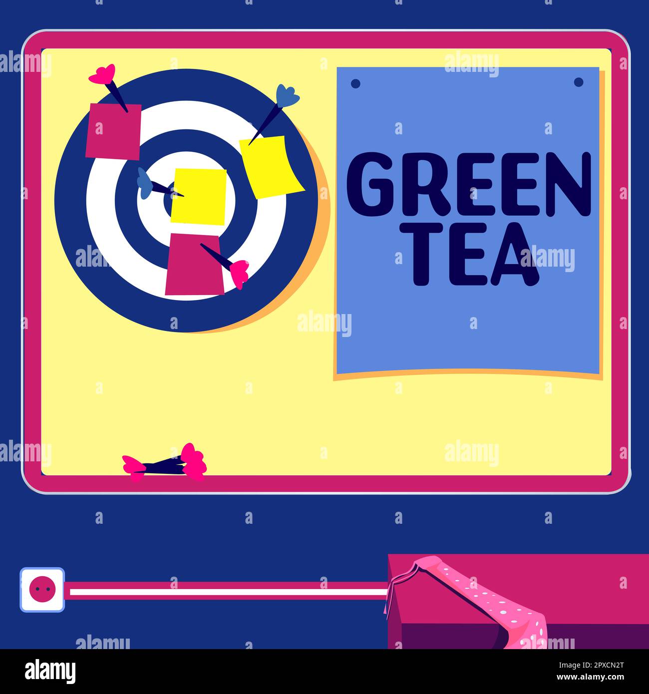 Sign displaying Green Tea, Internet Concept type of tea that is made ...